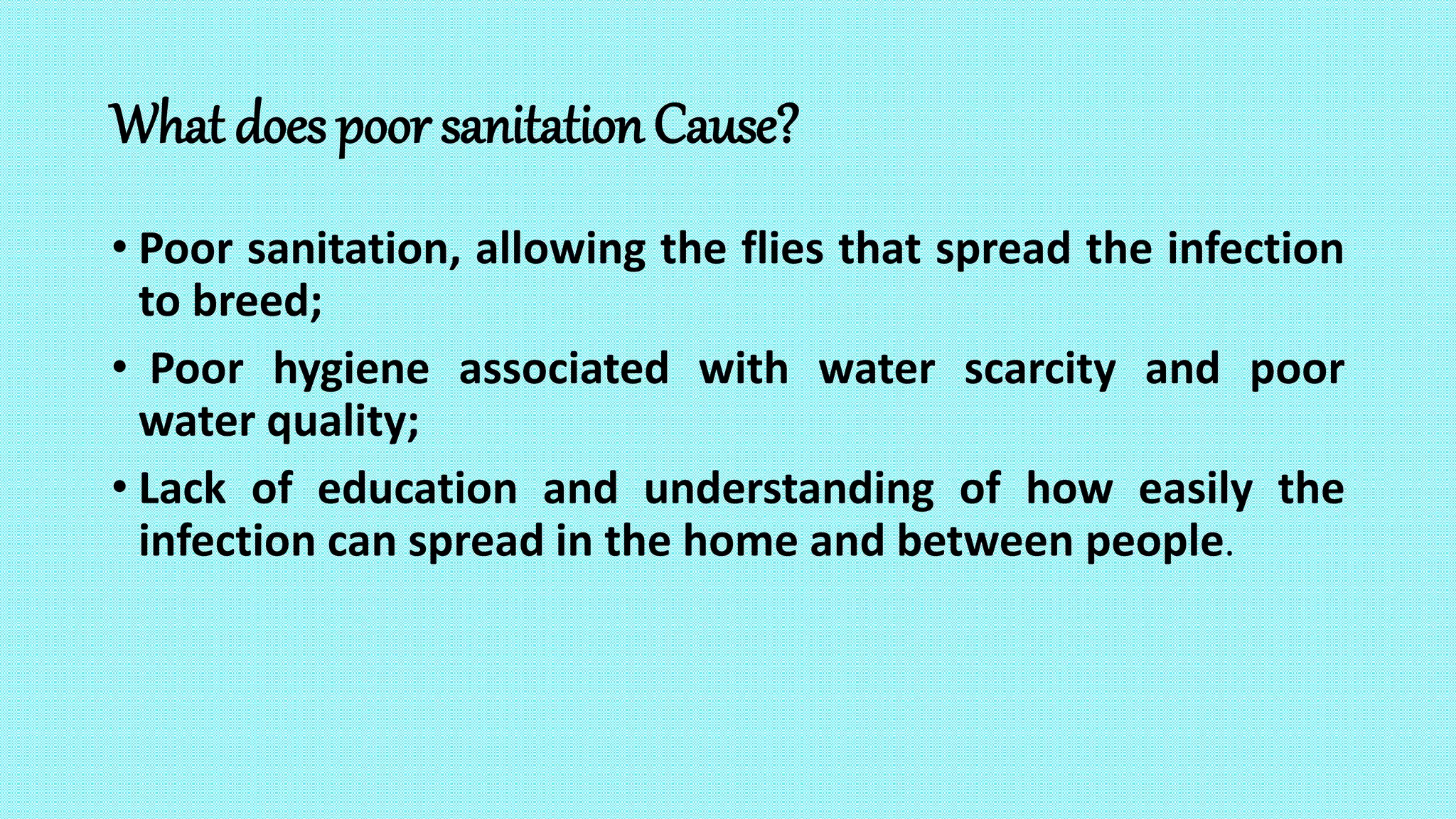 Sanitation and hygiene | PPTX