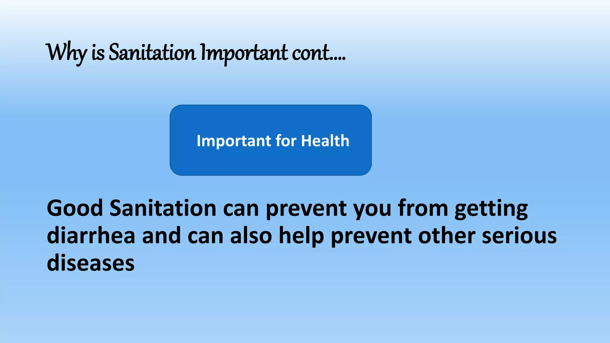 Sanitation and hygiene | PPTX