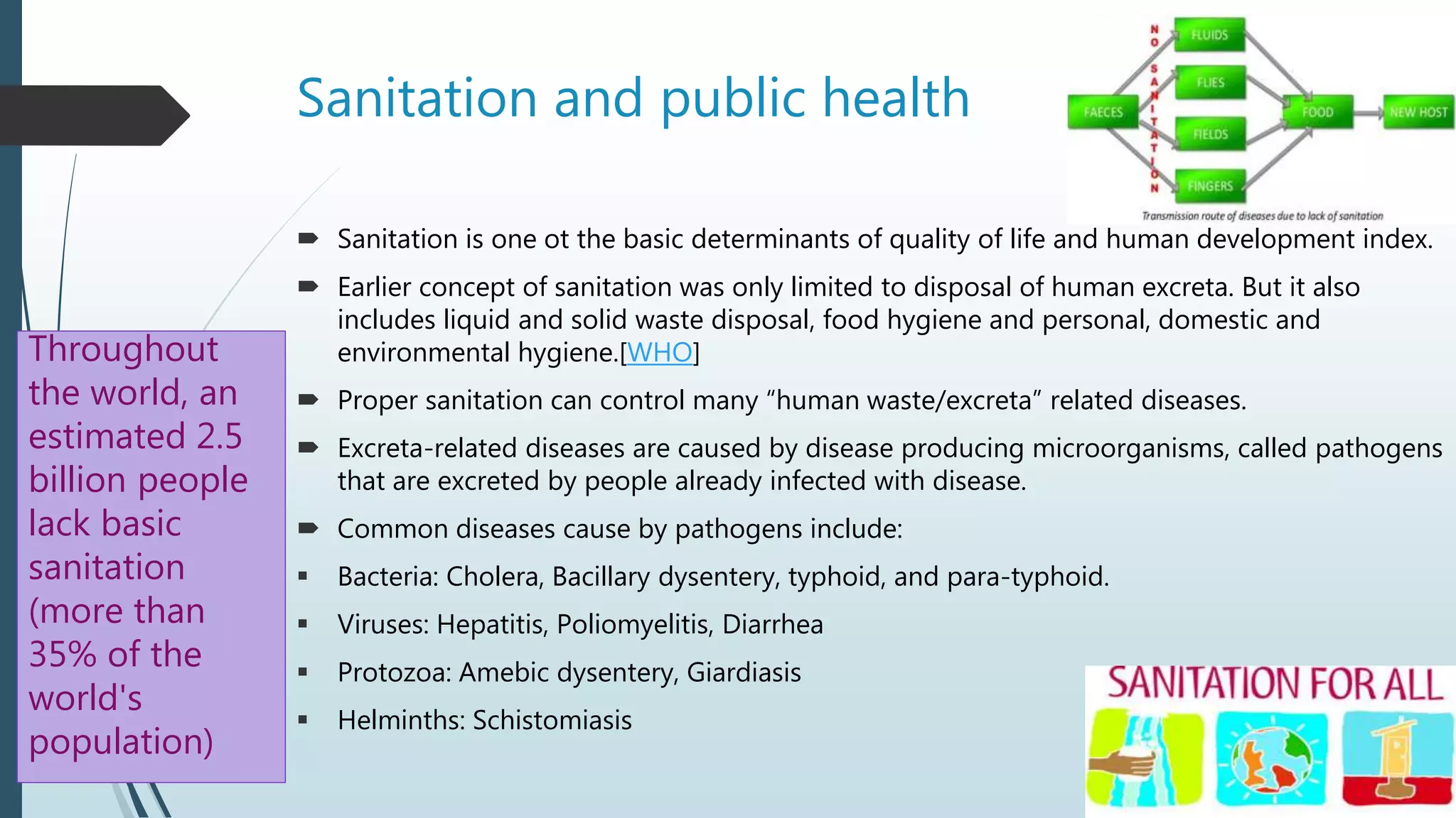 Sanitation and public health microbiology | PPTX
