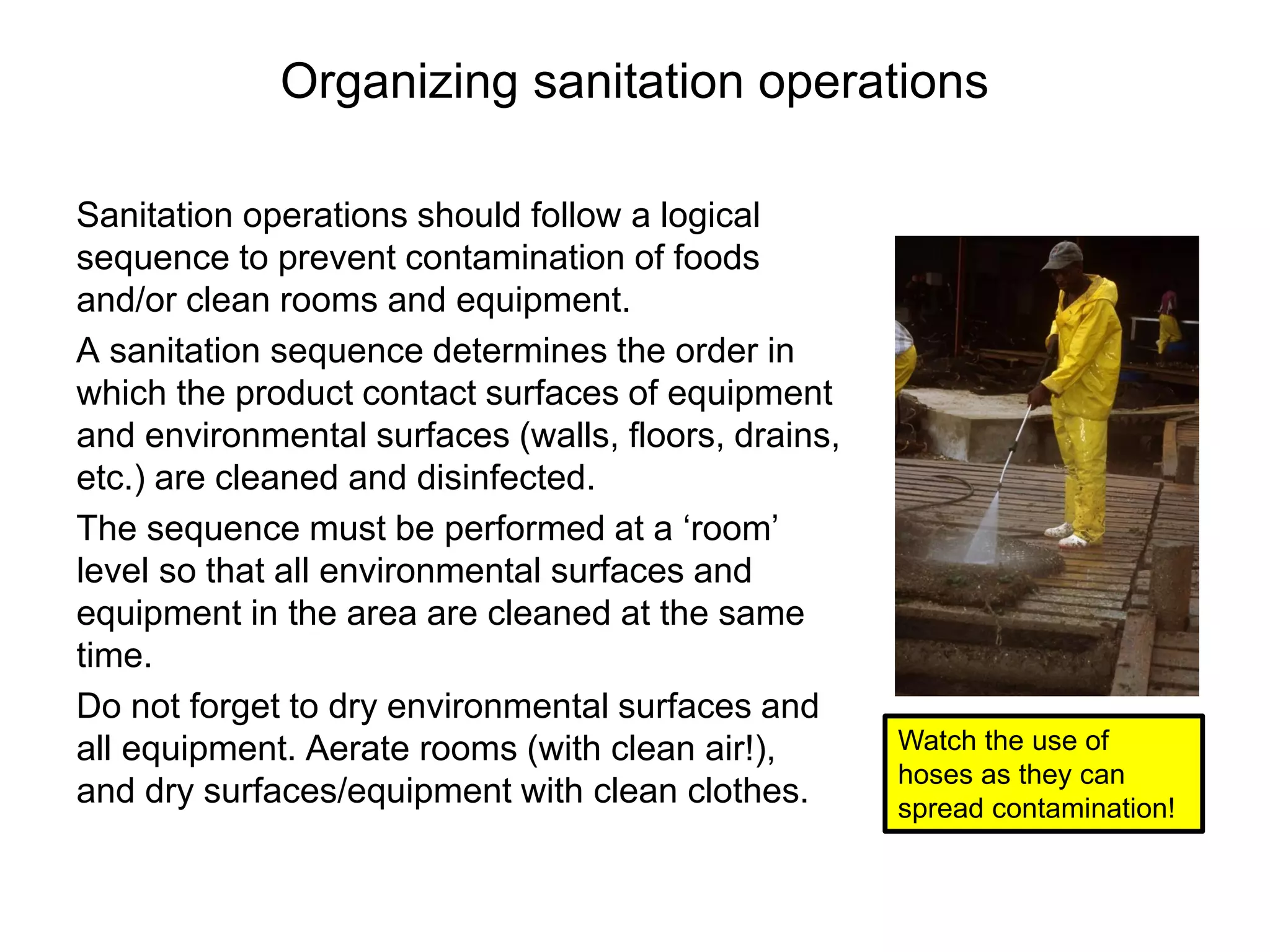 Sanitation in food premises | PDF