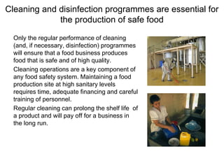 Sanitation in food premises | PDF