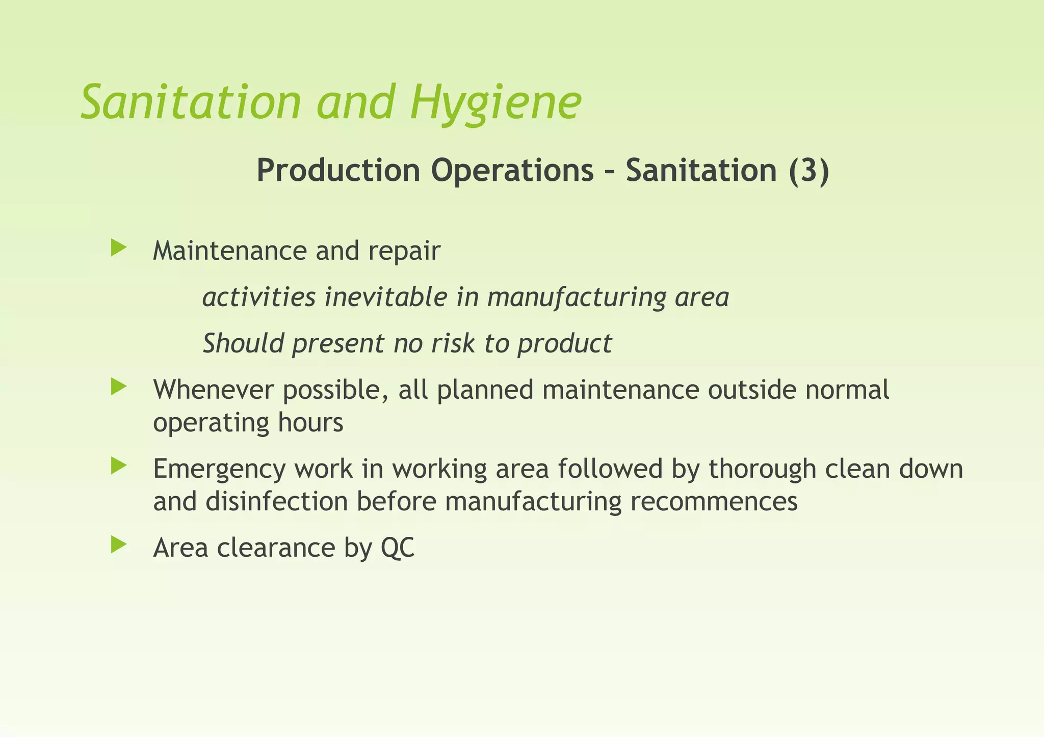 Sanitization & Hygiene in Pharmaceutical | PPT