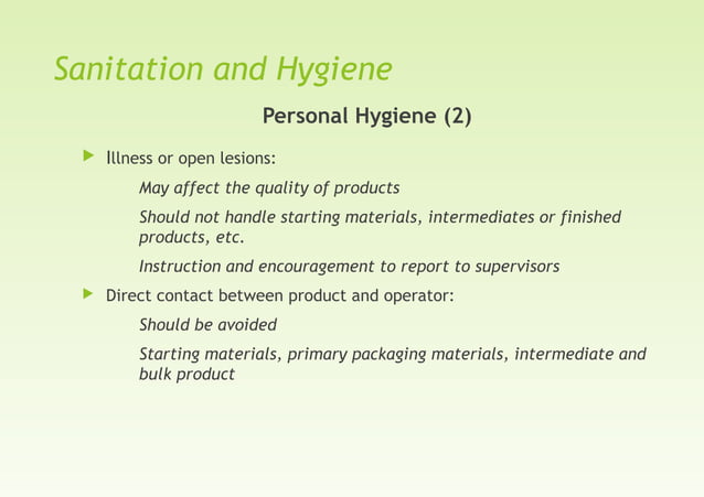 Sanitization & Hygiene in Pharmaceutical | PPT | Pharmaceutical ...