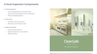 Sanitation Inspection checklist with eAuditor Audits & Inspections | PDF