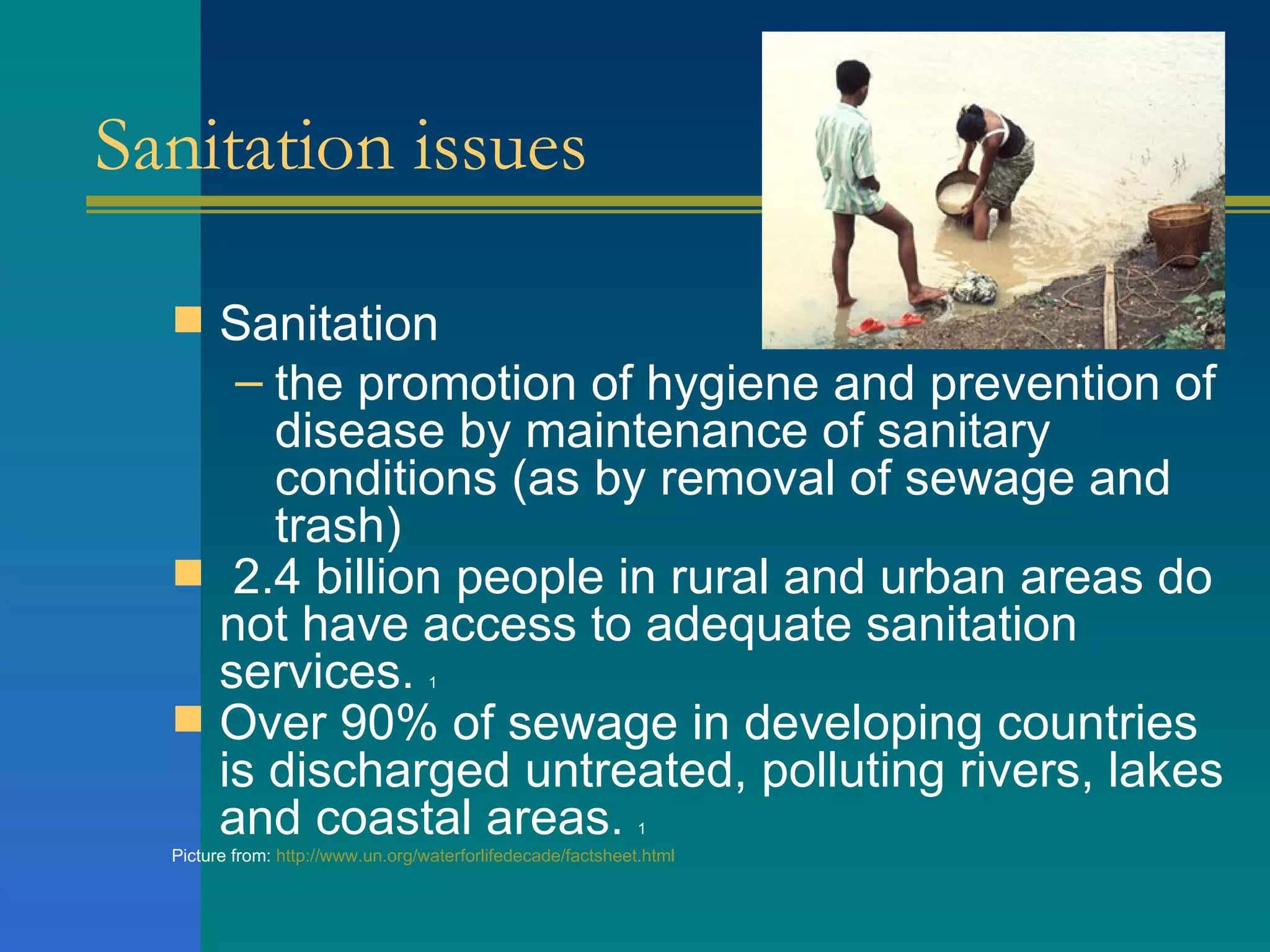 Sanitation Issues In The Developing World | PPT