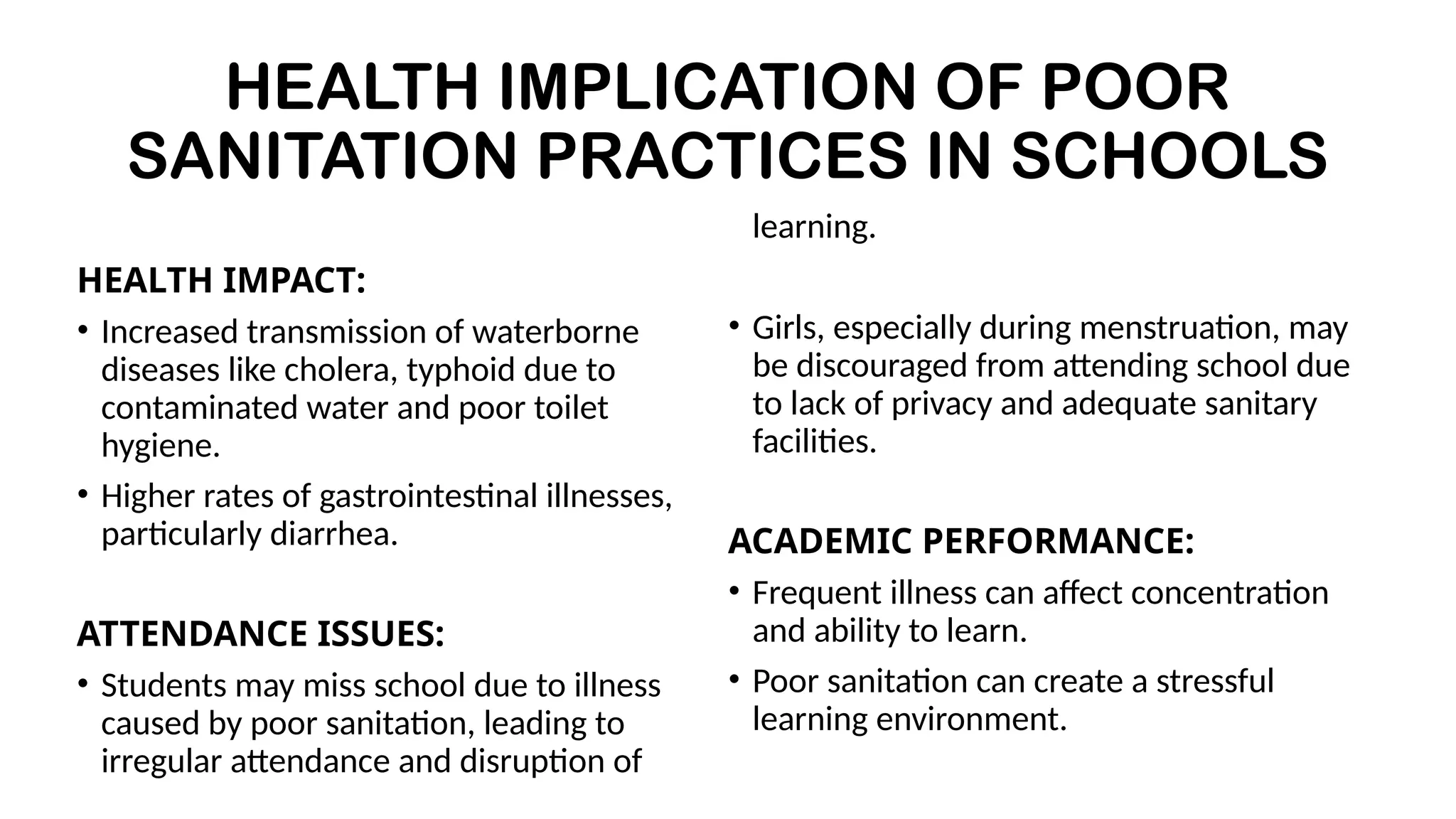 SANITATION PRACTICES AND ITS HEALTH IMPLICATION Slide presentation.pptx