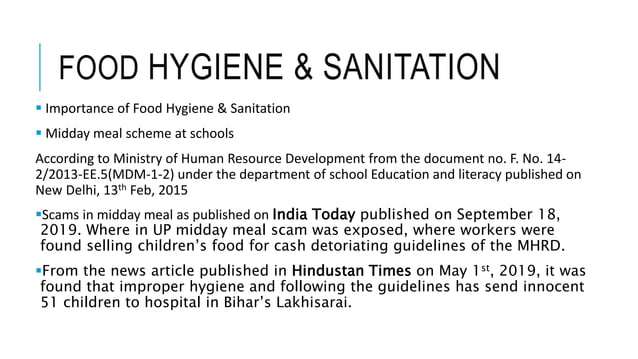 Sanitation problem in academic institution | PPT | Free Download