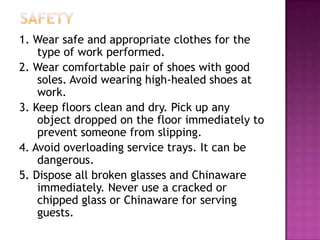 Sanitation, safety and personal hygiene | PPTX