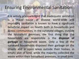 Sanitation situation in Gurgaon | PPTX