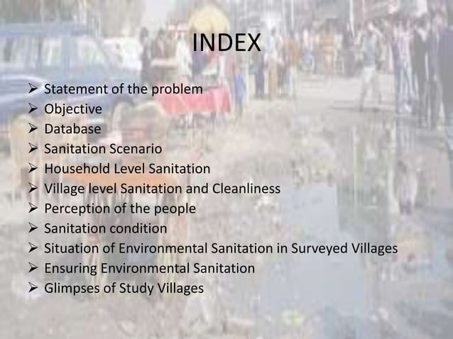 Sanitation situation in Gurgaon | PPT