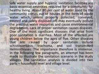Sanitation situation in Gurgaon | PPTX