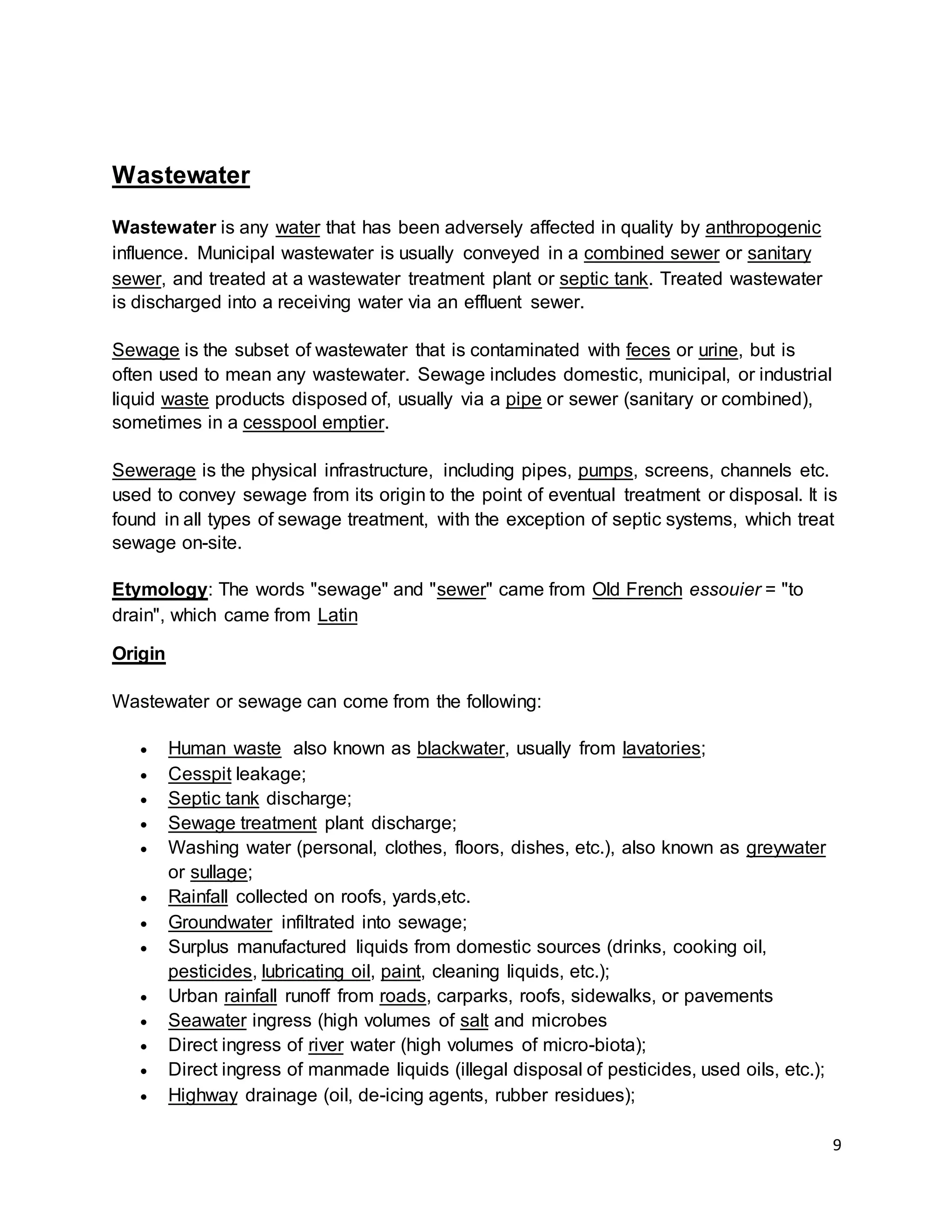 Sanitation & sewage | DOCX