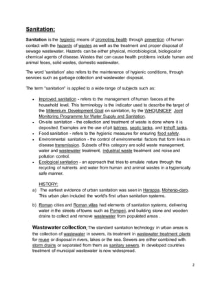 Sanitation & sewage | DOCX