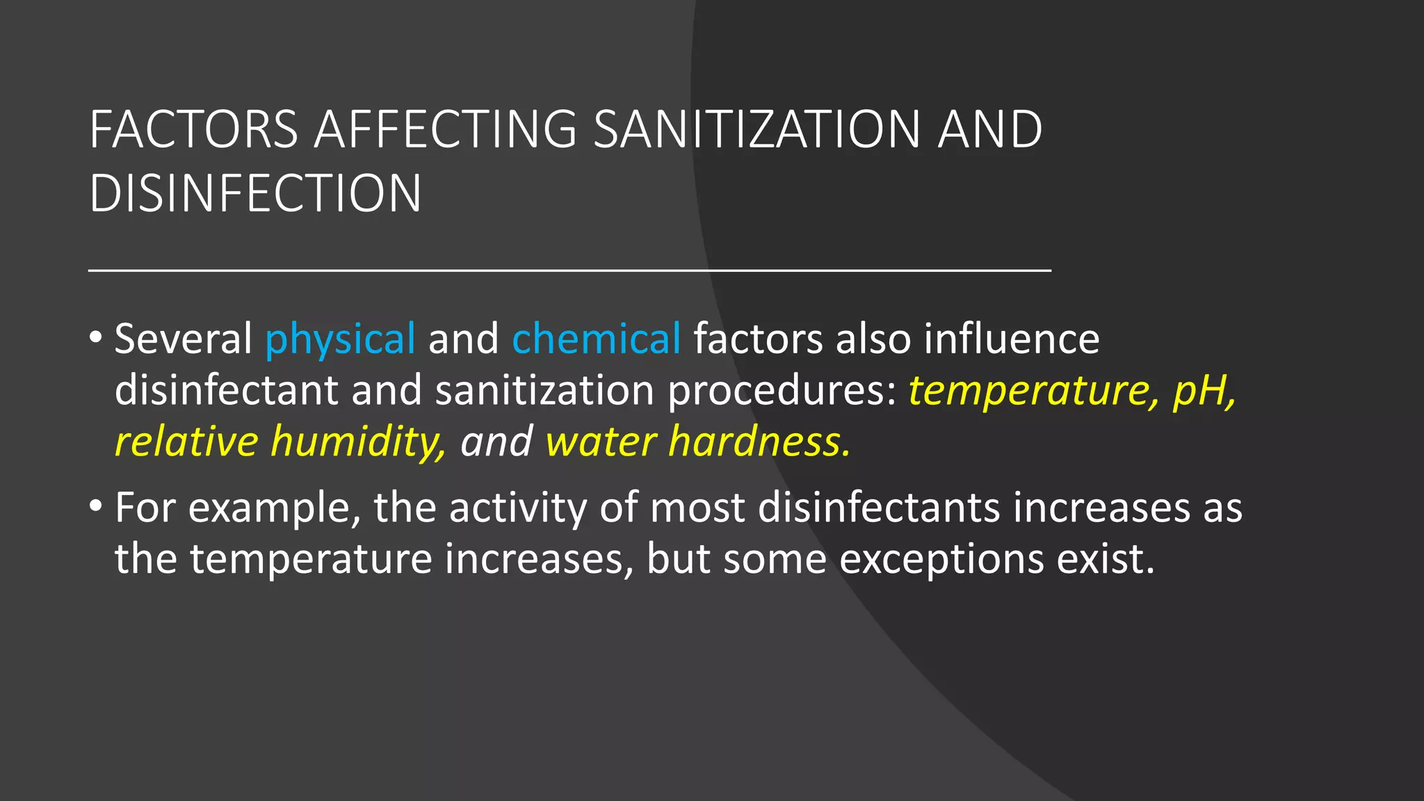 Sanitization and disinfection ppt | PPTX