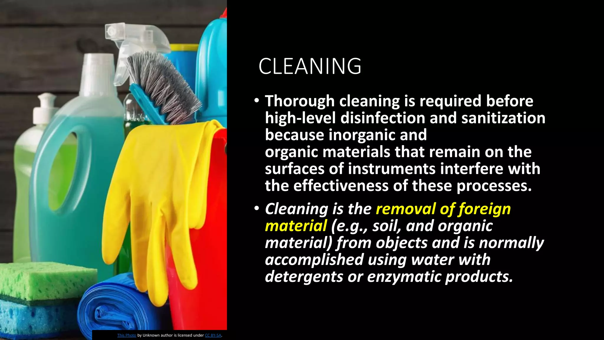 Sanitization and disinfection ppt | PPTX