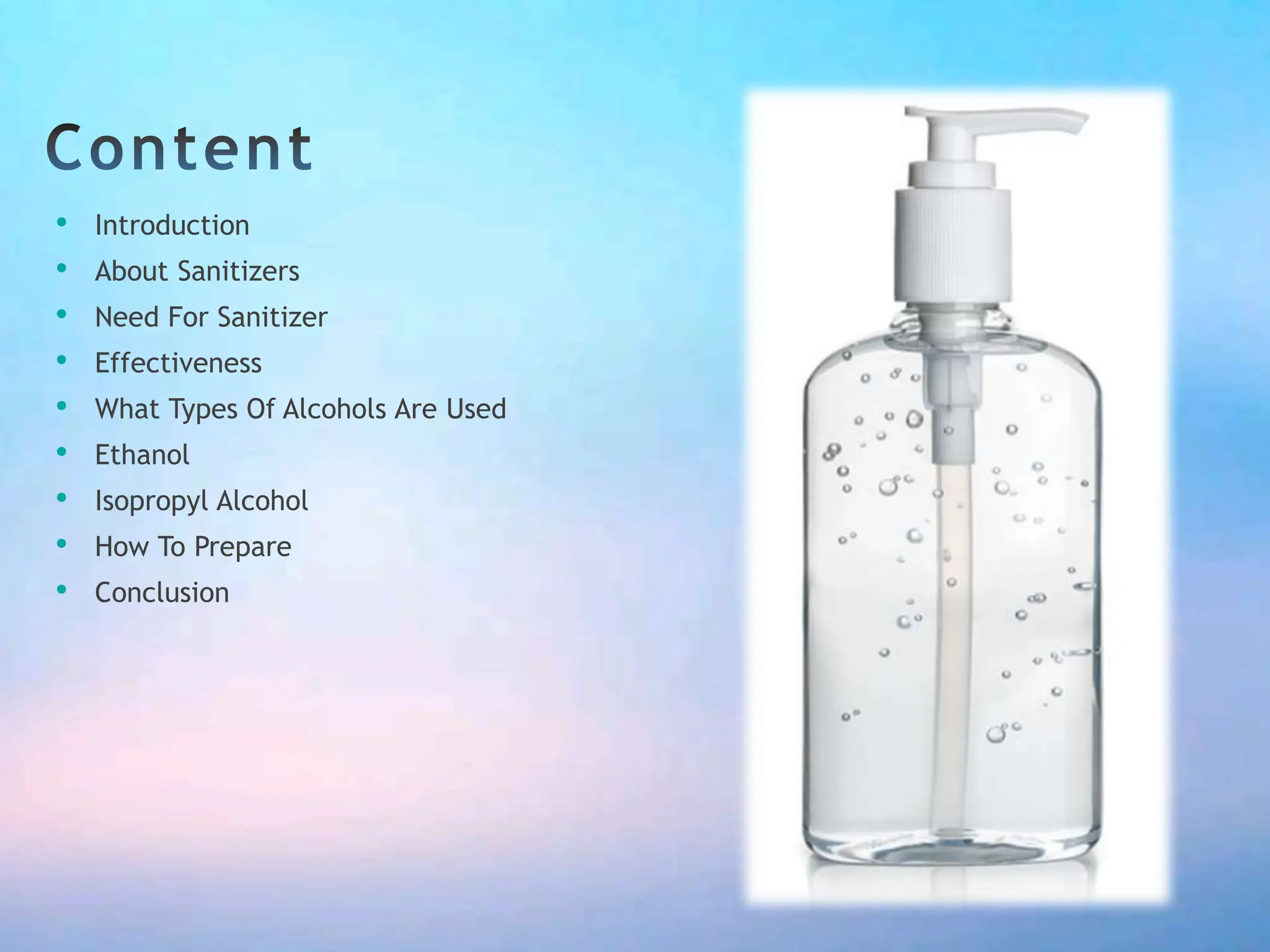 Sanitizer PPT.pptx | First Aid | Injuries