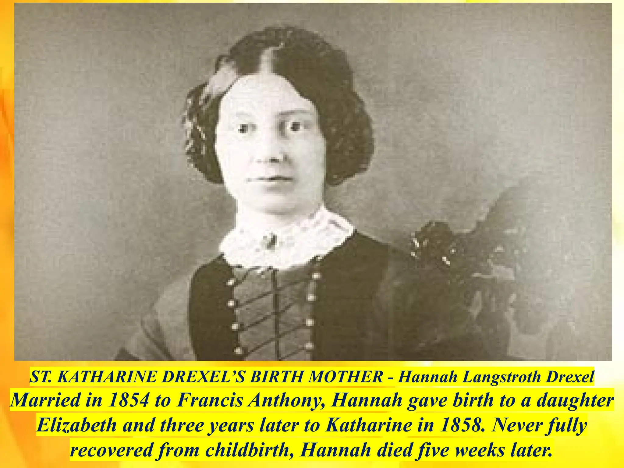 Sanit Katherine Mary Drexel, educator (1858-1955).pptx