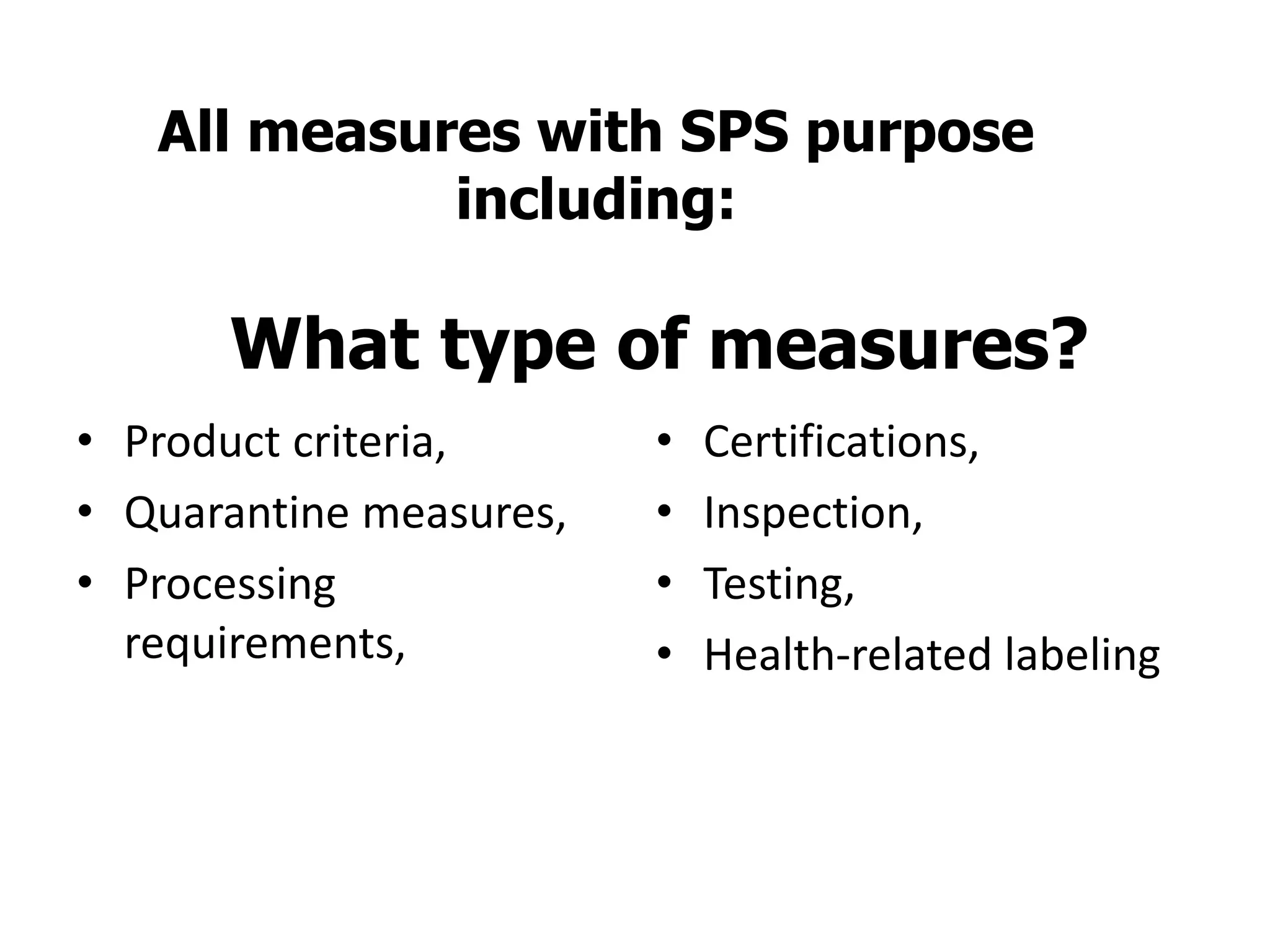 SANITARY AND PHYTO SANITARY MEASURES TO ENSURE FOOD SAFETY | PPTX