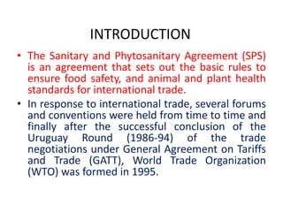 SANITARY AND PHYTO SANITARY MEASURES TO ENSURE FOOD SAFETY | PPTX