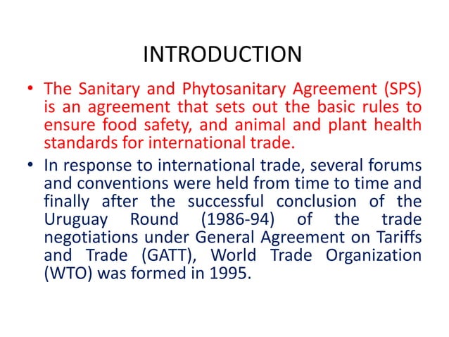 SANITARY AND PHYTO SANITARY MEASURES TO ENSURE FOOD SAFETY | PPTX