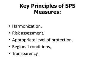 SANITARY AND PHYTO SANITARY MEASURES TO ENSURE FOOD SAFETY | PPTX