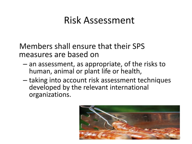 SANITARY AND PHYTO SANITARY MEASURES TO ENSURE FOOD SAFETY | PPTX
