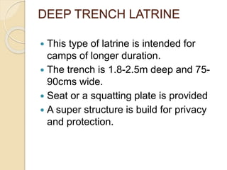 Sanitory arrangement during a temporary gathering | PPTX