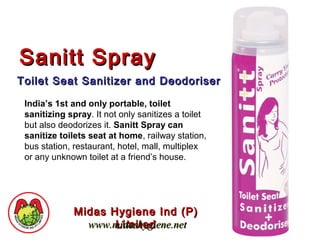 Toilet Sanitizer | Sanitt Spray | PPT