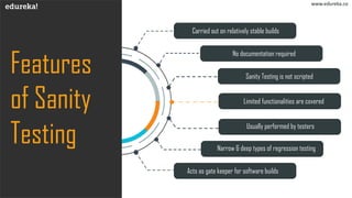 What is Sanity Testing? Edureka | PDF