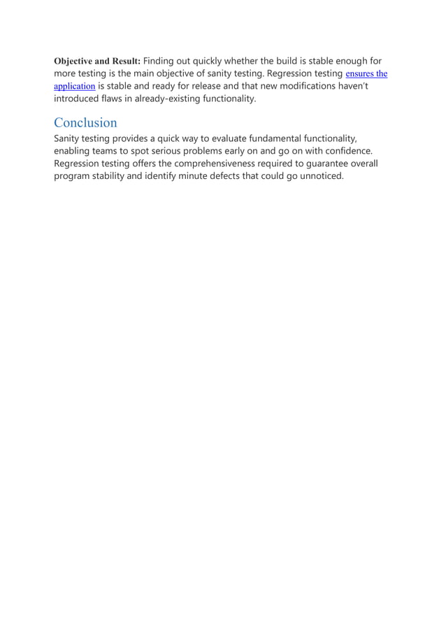 Sanity Testing Vs Regression Testing Key Differences In Mobile App