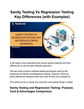 Sanity Testing Vs Regression Testing Key Differences (with Examples).pdf