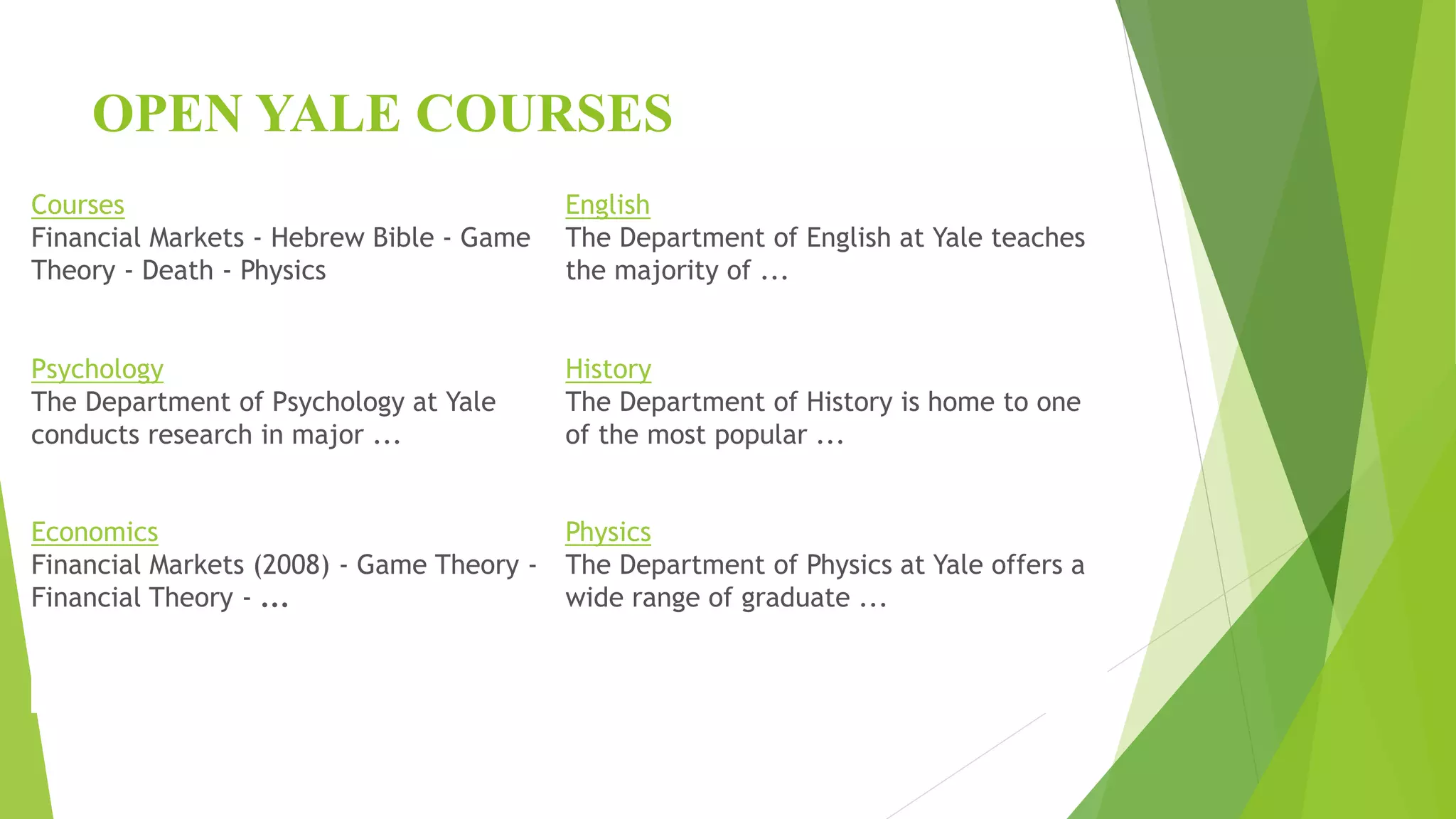 Yale university | PPT