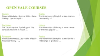Yale university | PPT