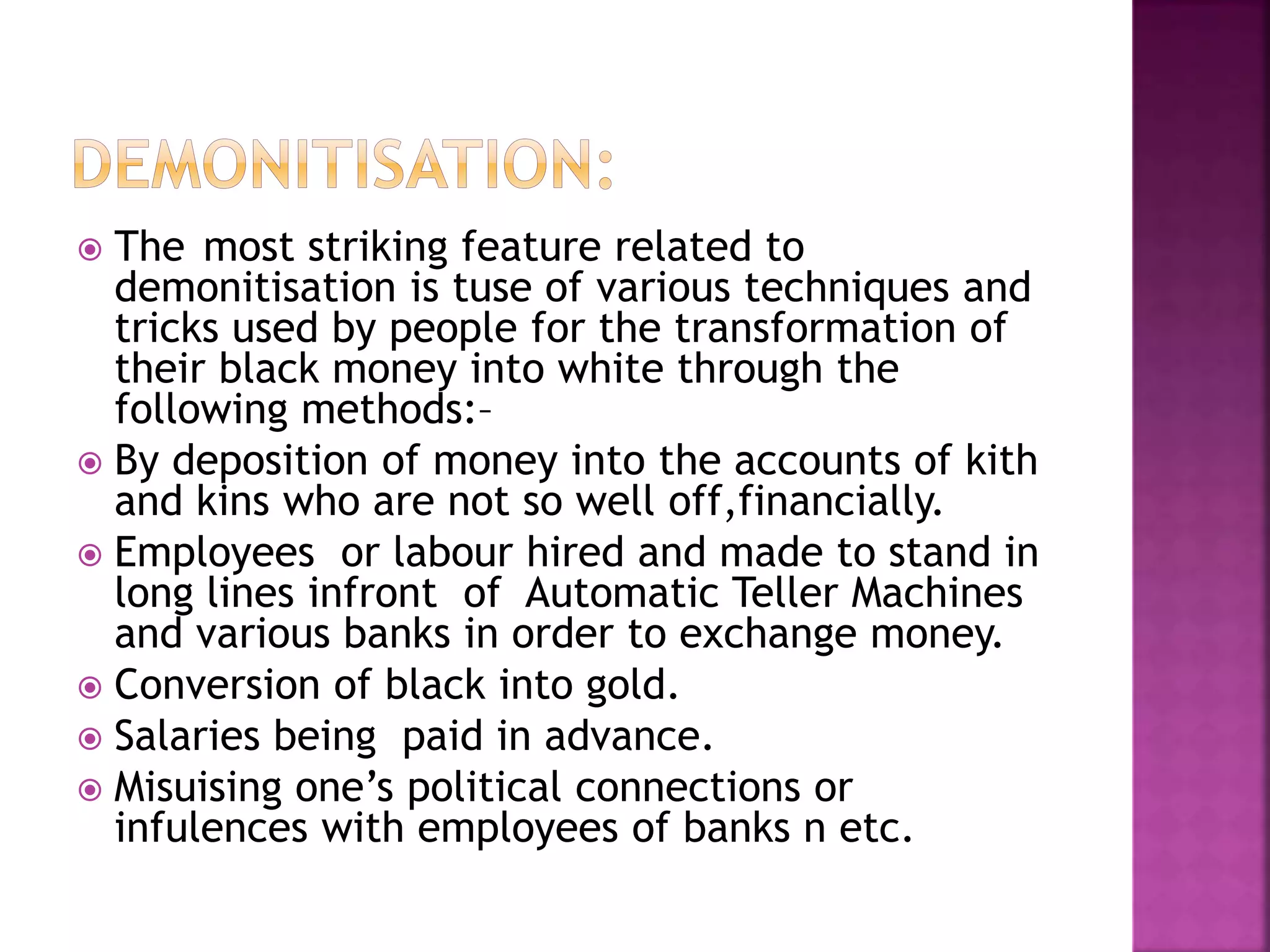 Demonitisation | PPTX
