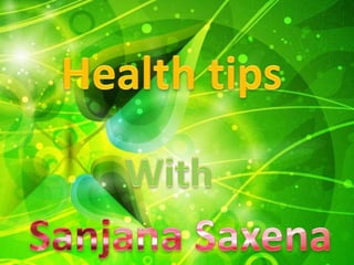 Sanjana's diet plan | PPT