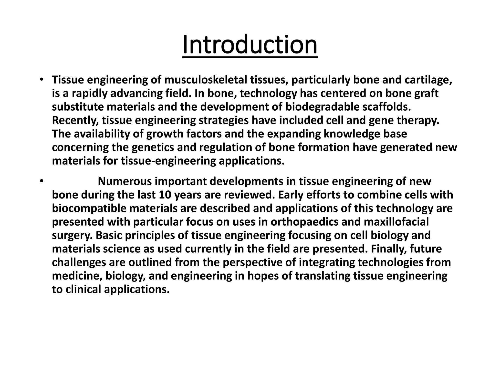 tissue engineering by sanjana pandey | PPTX