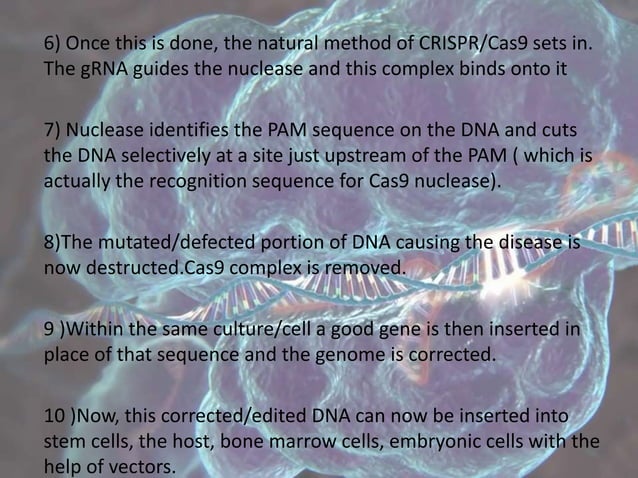 CRISPR/CAS9 ppt by sanjana pandey | PPTX | Programming Languages ...