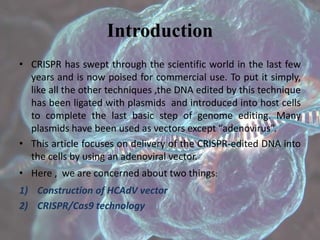 CRISPR/CAS9 ppt by sanjana pandey | PPTX