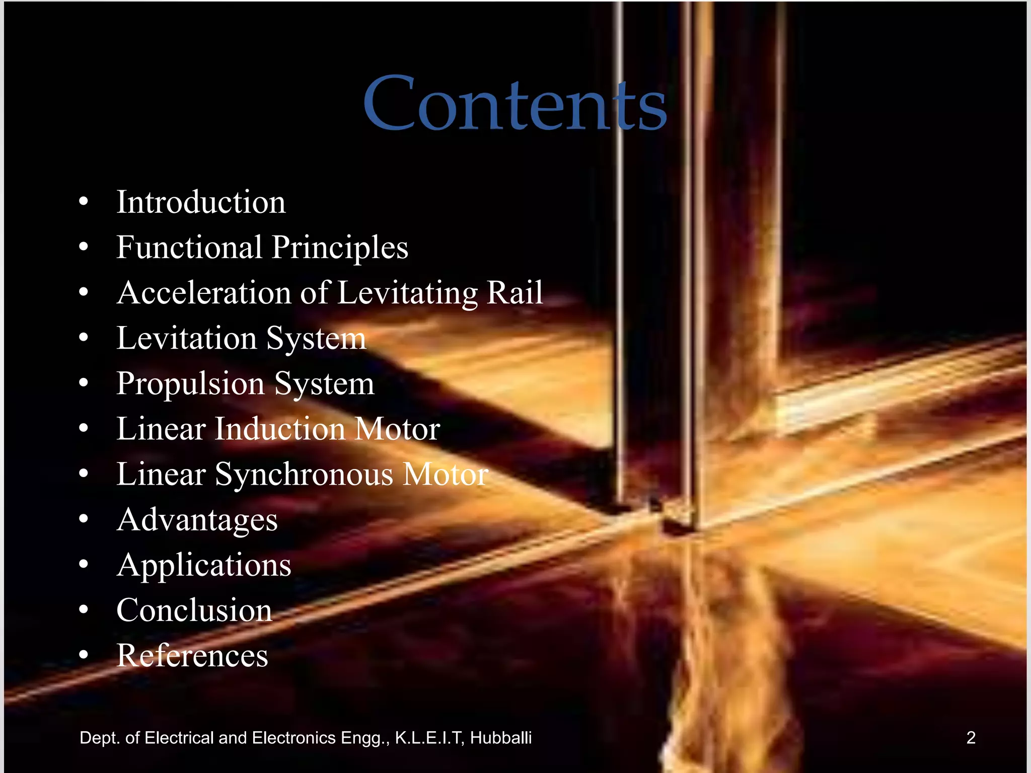 Levitating Rails - A modern day transportation | PPTX