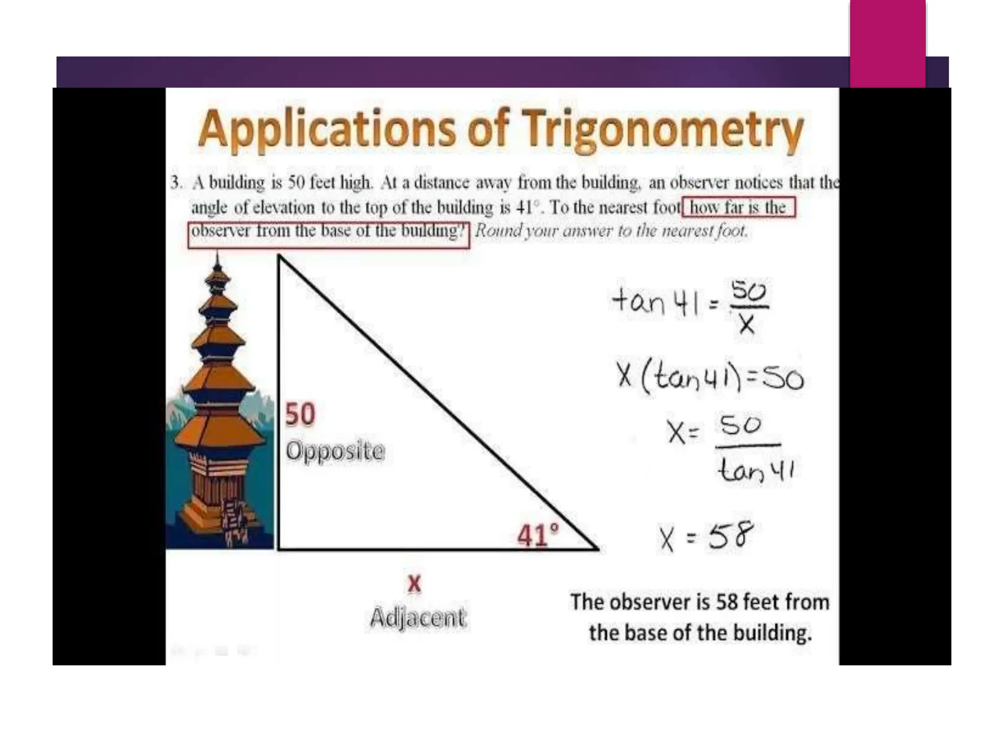 Presentation on trigonometry (Mathematics) | PPT