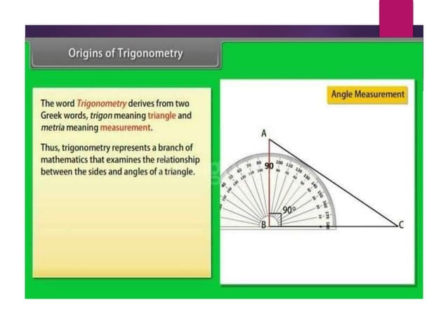 Presentation on trigonometry (Mathematics) | PPT