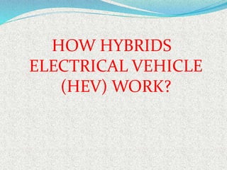 hybrid electric vehicle | PPTX