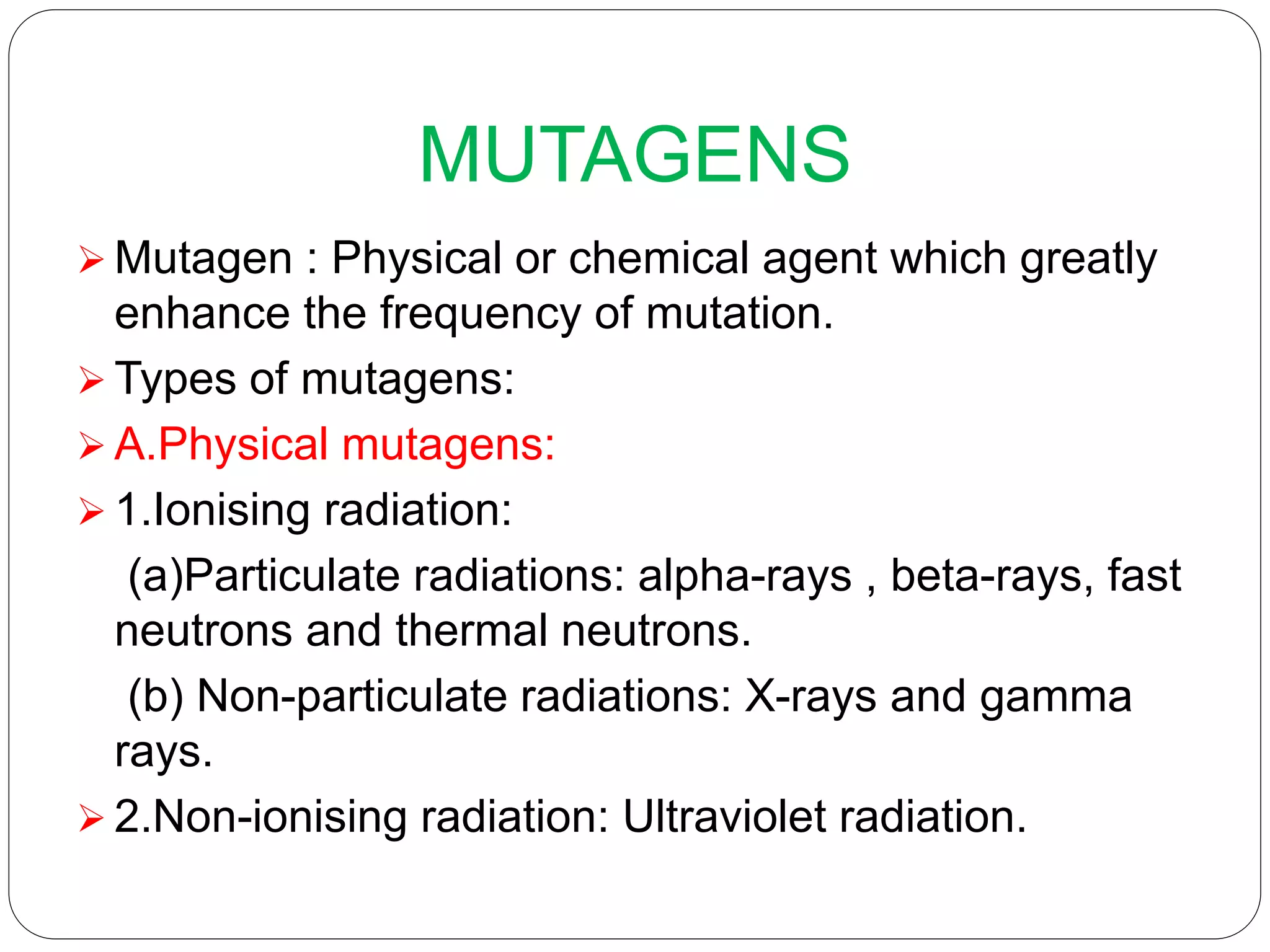 Role of mutation breding in crop improvement | PPTX