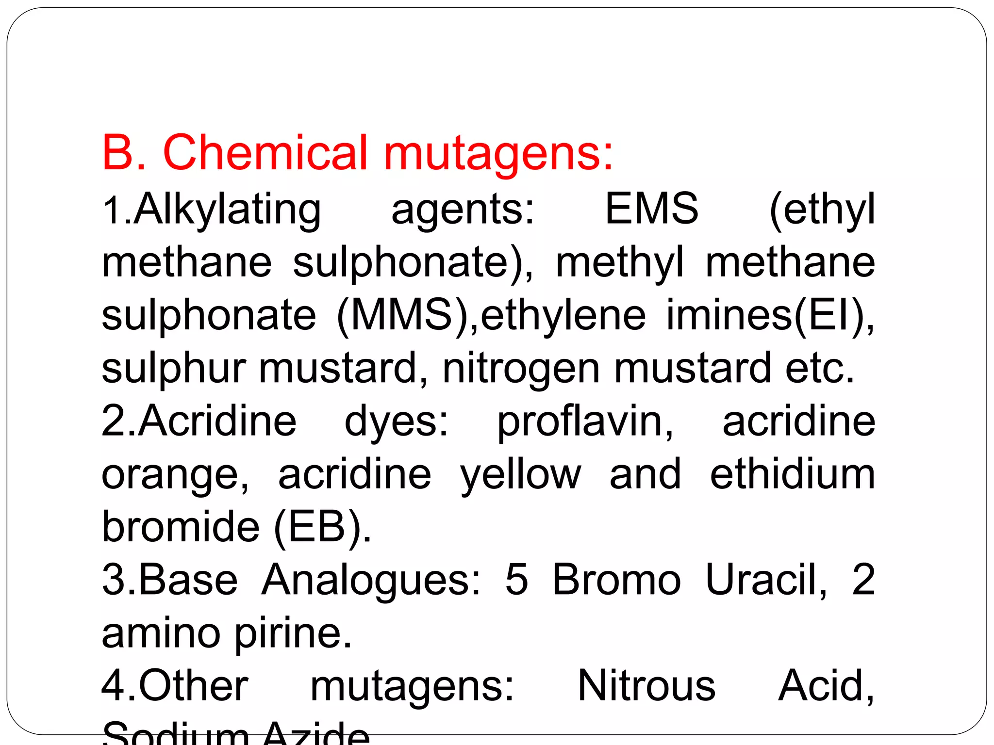 Role of mutation breding in crop improvement | PPTX
