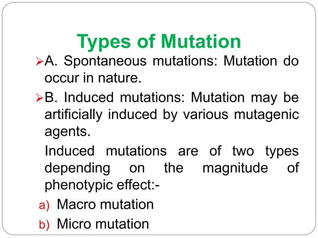 Role of mutation breding in crop improvement | PPTX