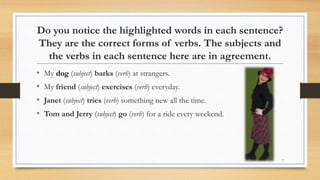 PLM English Grammar: Subject - Verb Agreement | PPT