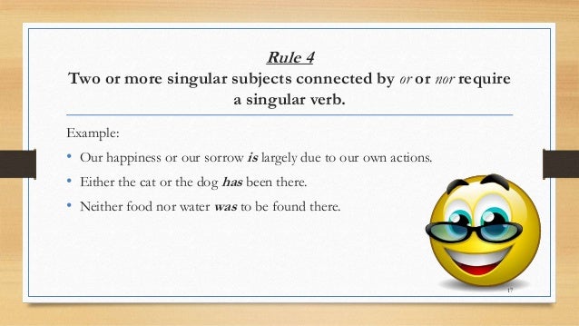 PLM English Grammar: Subject - Verb Agreement