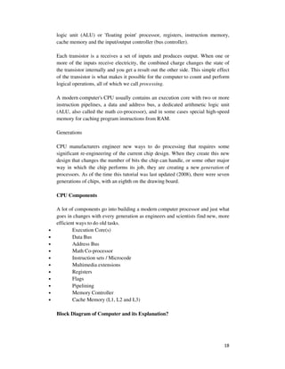 computer fundamental bba/bca/bba(FT)/B.com(CA) | PDF