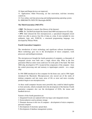 computer fundamental bba/bca/bba(FT)/B.com(CA) | PDF