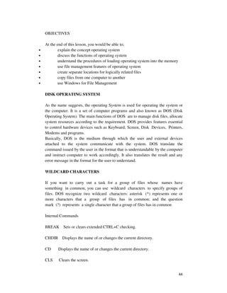 computer fundamental bba/bca/bba(FT)/B.com(CA) | PDF